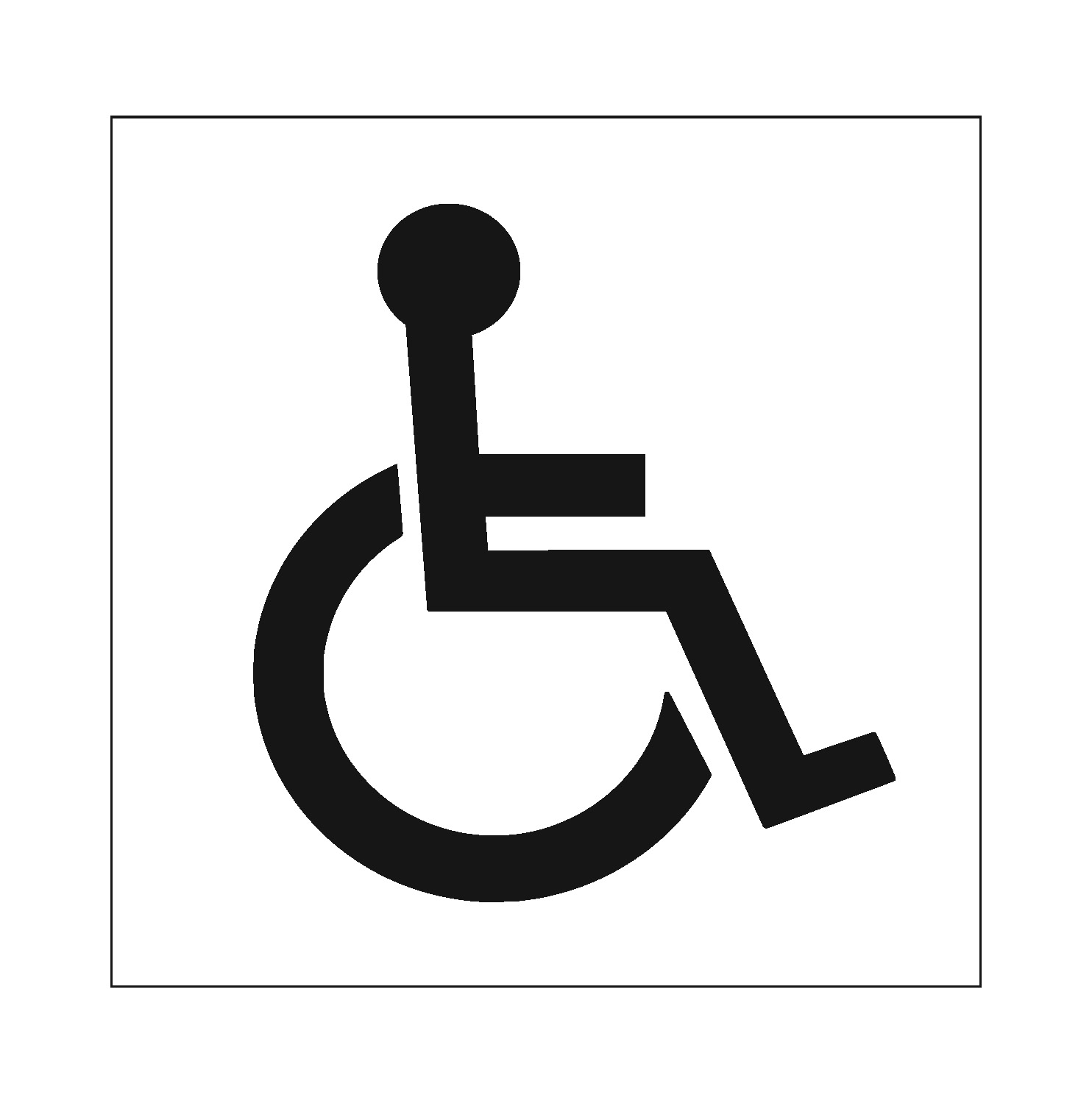 'Disabled Logo Safety Sign Pk 10 or 50 - Isee Access Solutions